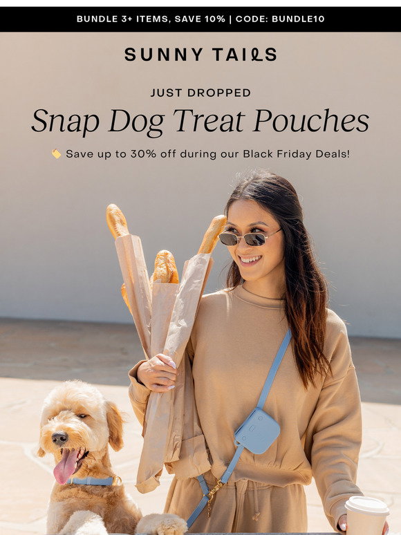 Sunny Tails: NEW! Snap Dog Treat Pouches Just Dropped!🦴 | Milled