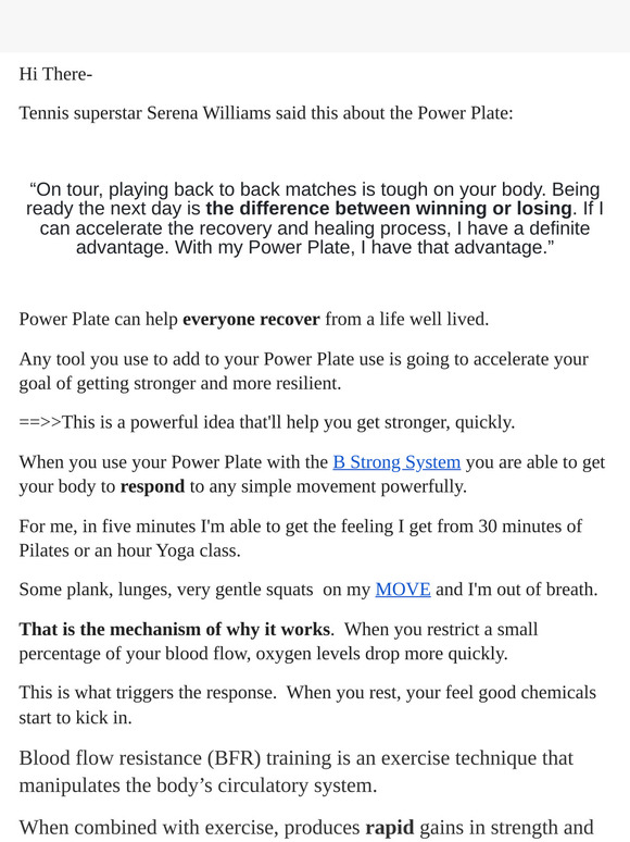 Power Plate: How To Use B Strong Bands With Your Power Plate To Build ...