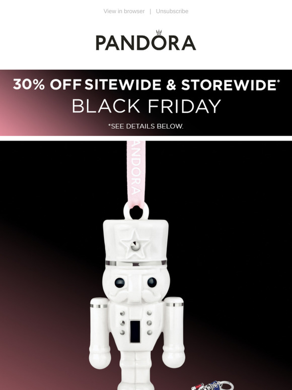 Pandora: 30% off and double points on your holiday favorites | Milled