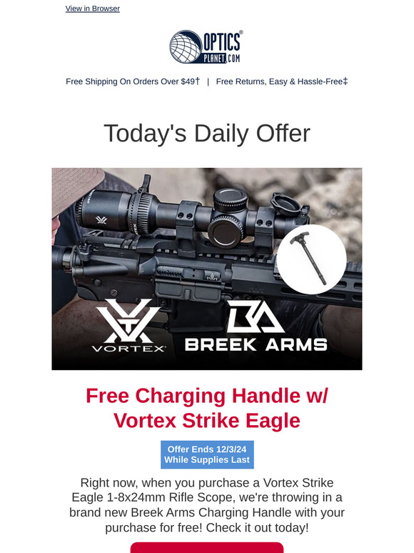 OpticsPlanet: Free Gifts w/Select Purchases + Huge Savings! | Milled