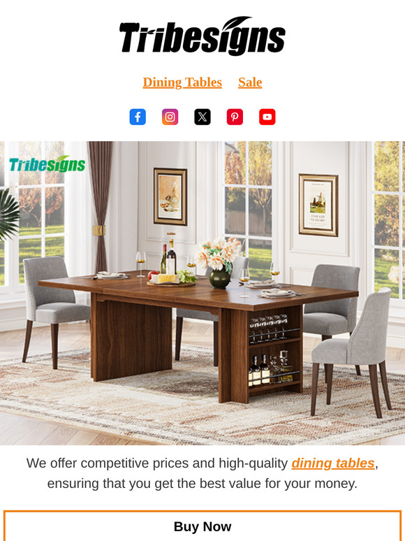 Tribesigns: Upgrading Dining? We've got Tribesigns Tables! | Milled