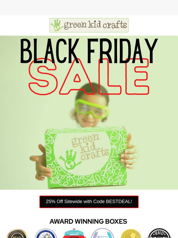 Green Kid Crafts: Black Friday Deals Start NOW! 🎁🎁🎁🎁🎁 | Milled