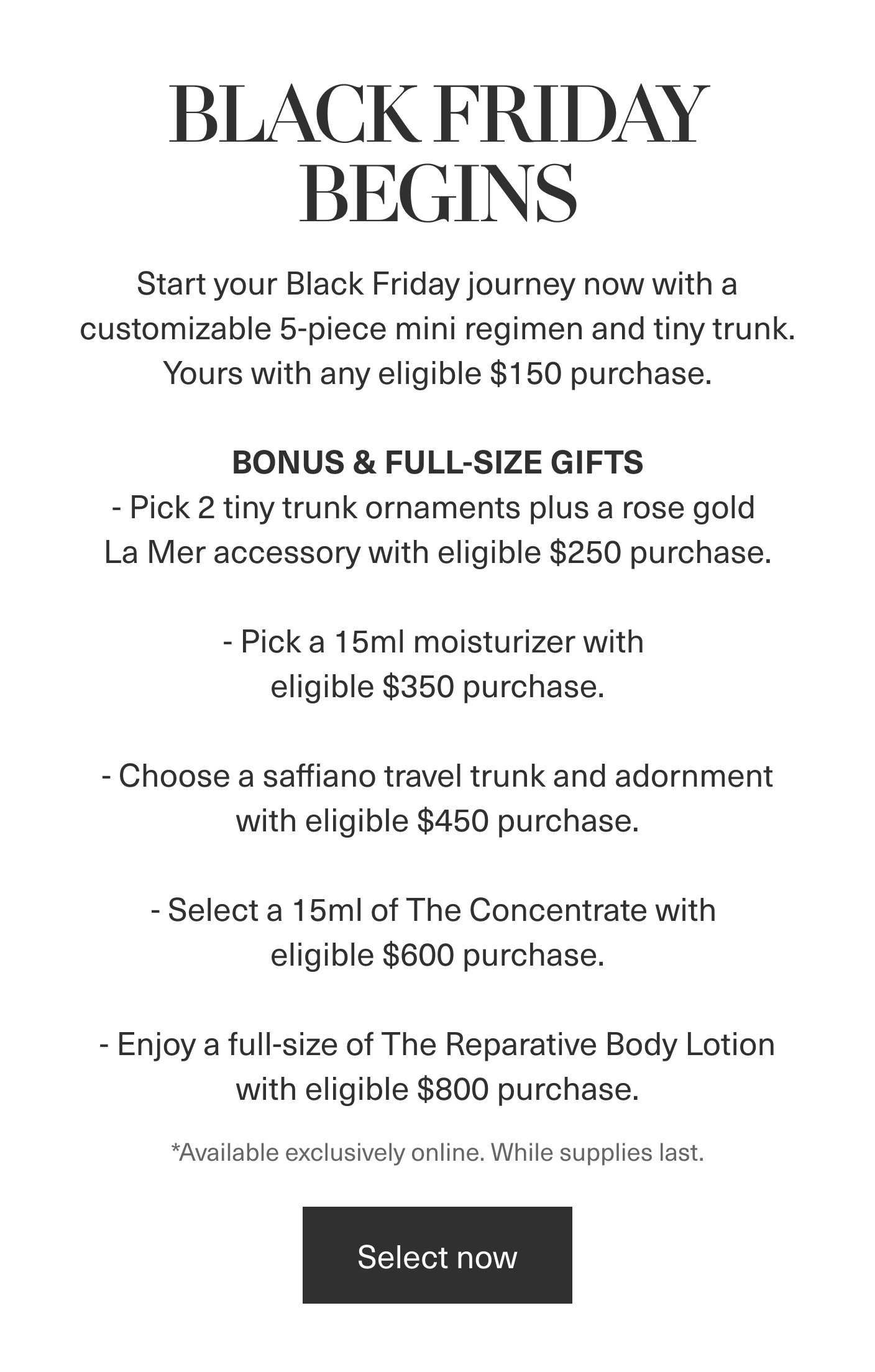 La Mer: BLACK FRIDAY BEGINS | Milled