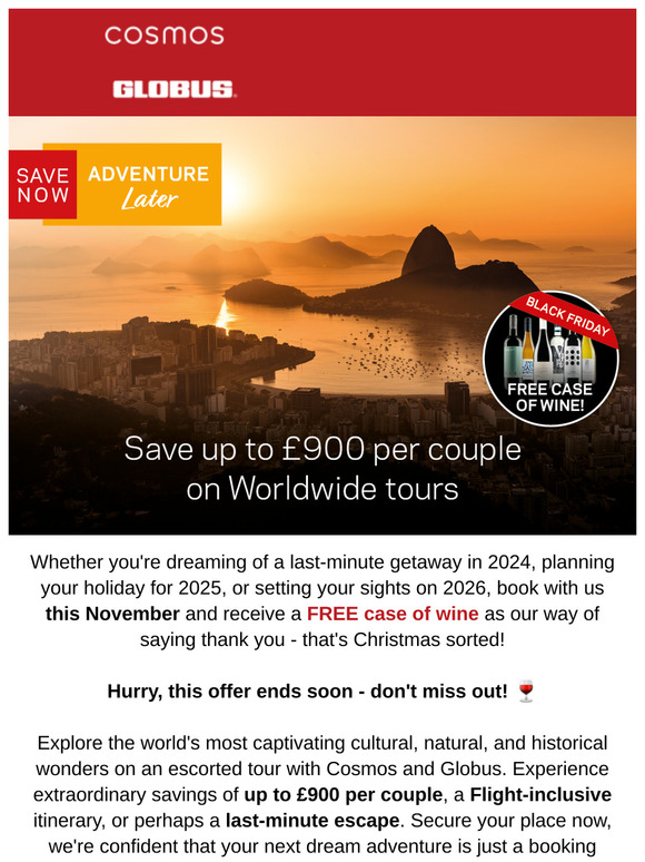 Cosmos Holidays: Save up to £900 Now, Adventure Later | Milled