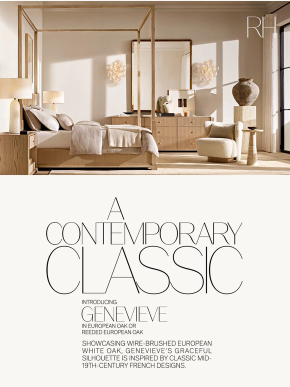 Restoration Hardware: The Genevieve Collection. A Contemporary Classic ...