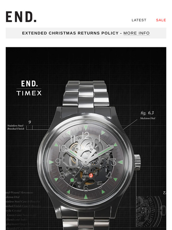 Diemme: END. x Timex 'Skeleton' - Register now | Milled