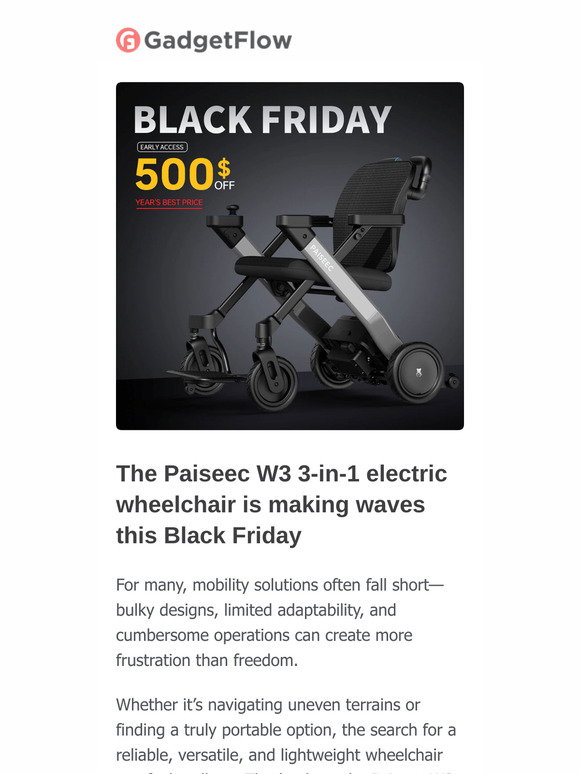 Gadget Flow: The electric wheelchair that combines innovation with ...