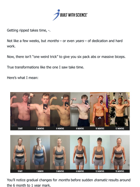 Built With Science: —’s full body transformation | Milled