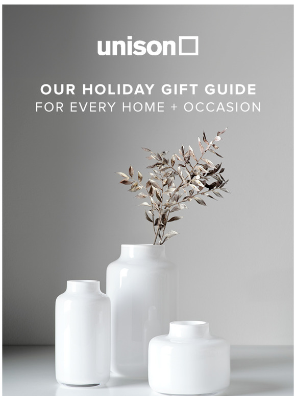 Unison: Our Holiday Gift Guide: For Every Home + Occasion | Milled