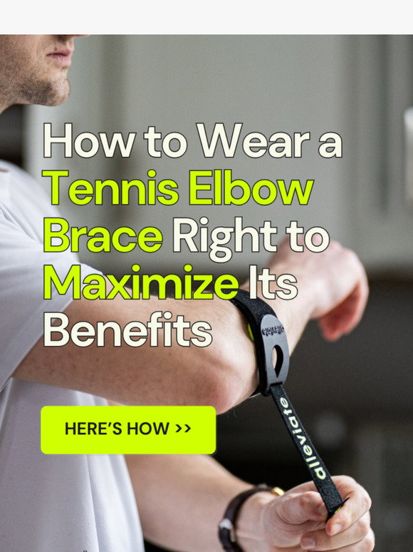Alleviate Therapy: How to Wear an Elbow Brace the Right Way 💪 | Milled