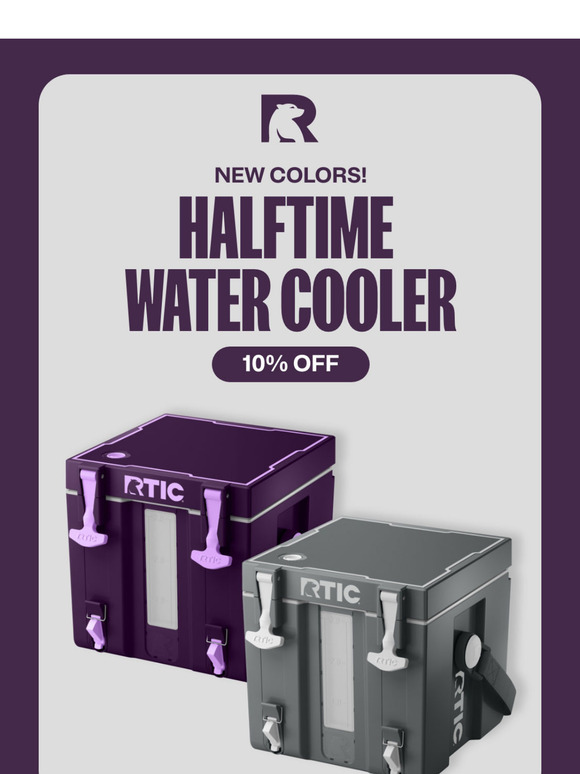 RTIC: NEW Colors | Halftime Water Cooler | Milled
