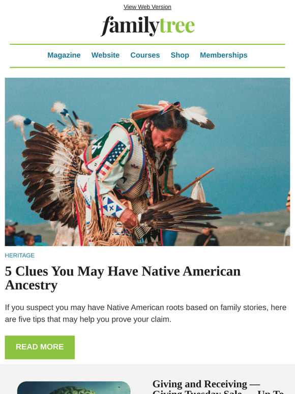 Family Tree Magazine: Native American Roots: Tips to Find Your ...