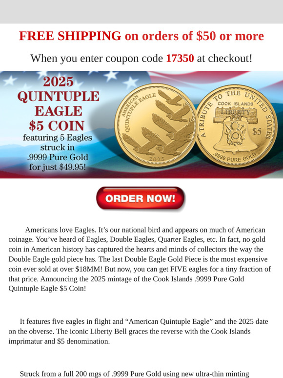 National Collector's Mint: Free Shipping! ★ NEW RELEASE: 2025 .9999 ...