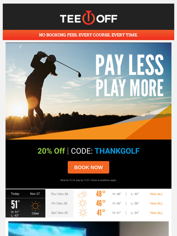 TeeOff: There's a tee time with your name on it | Milled