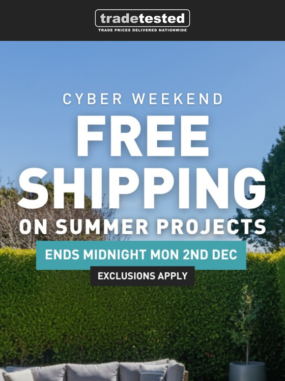 Trade Tested: Summer projects shipped FREE! | Milled