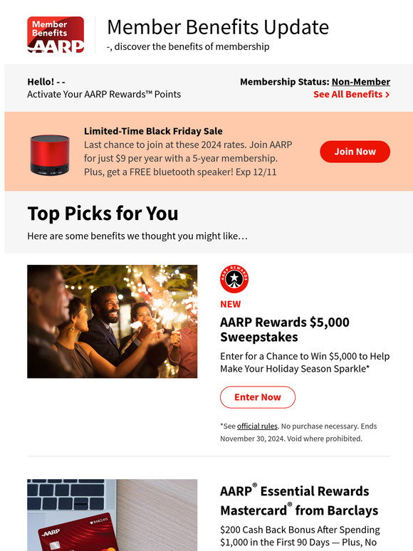 AARP: Your Member Benefits Update | Milled
