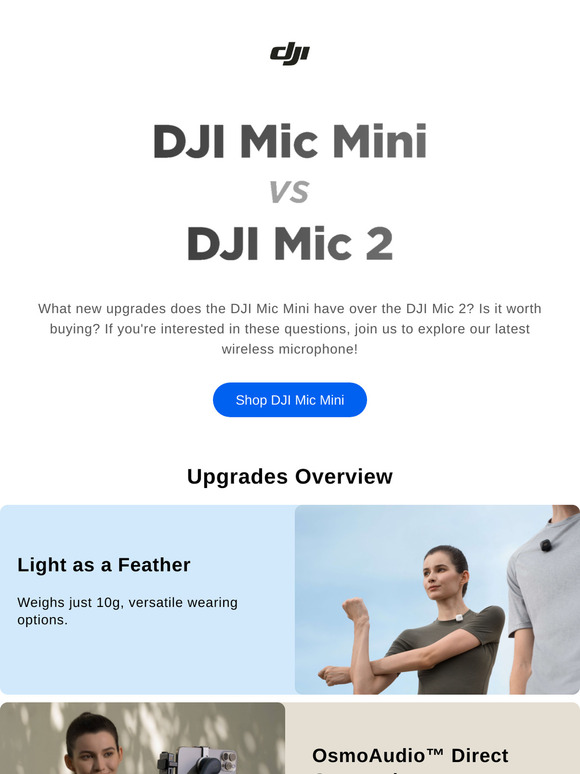 DJI: Mic Mini vs Mic 2: What's New? | Milled