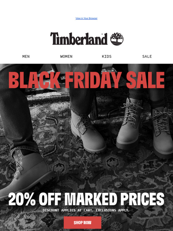 Timberland: 🚨 Black Friday Exclusive: Take 20% OFF | Milled