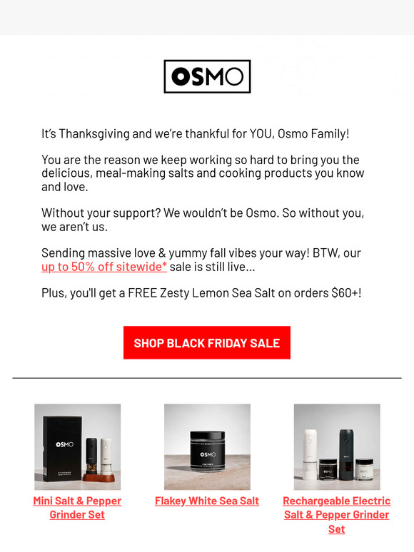 Osmo Salt: Thankful for the Osmo Family ️ | Milled