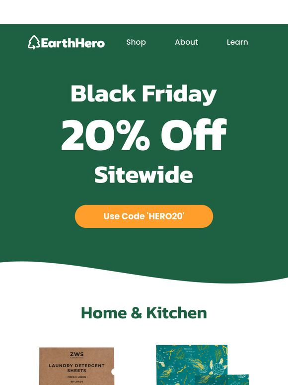 EarthHero: 20% OFF Sitewide Starts NOW | Milled