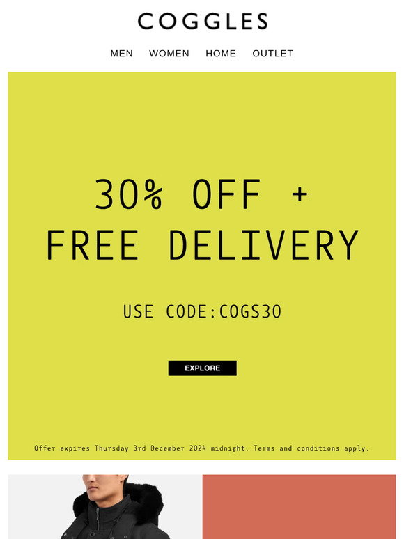 Coggles: Enjoy 30% off + FREE delivery | Milled