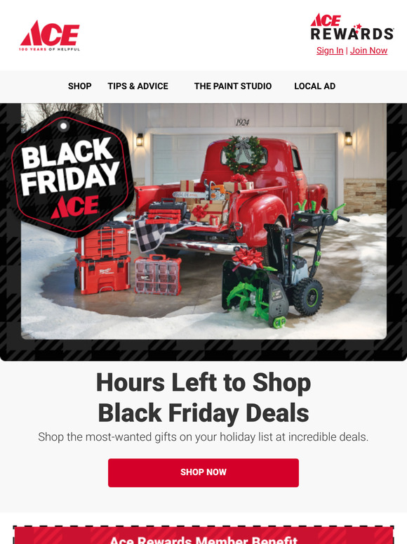 Ace Hardware Email Newsletters: Shop Sales, Discounts, and Coupon Codes