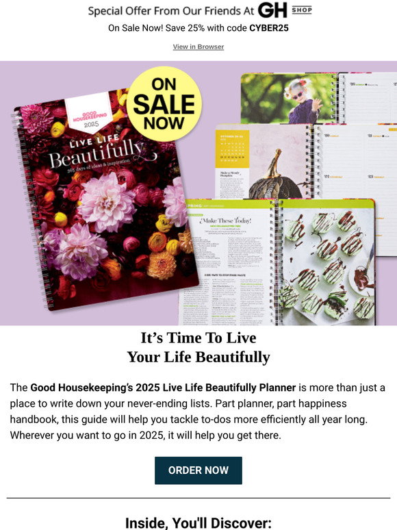 House Beautiful: Good Housekeeping's 2025 Calendar Is On Sale! | Milled
