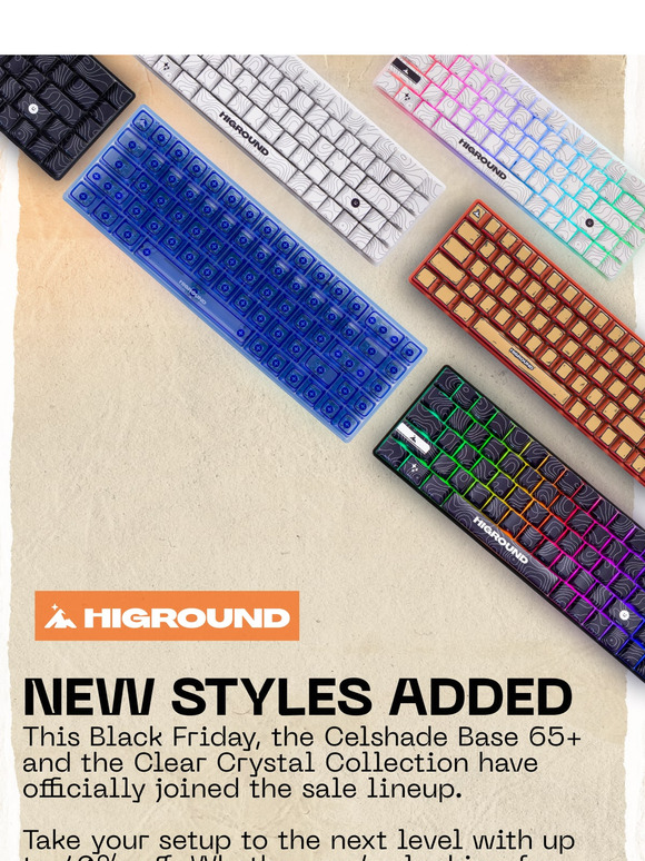 Higround: New Keyboards Added | Milled