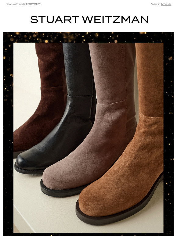 Stuart Weitzman: Black Friday: Here’s Up to $350 Off the 5050 Boot ...