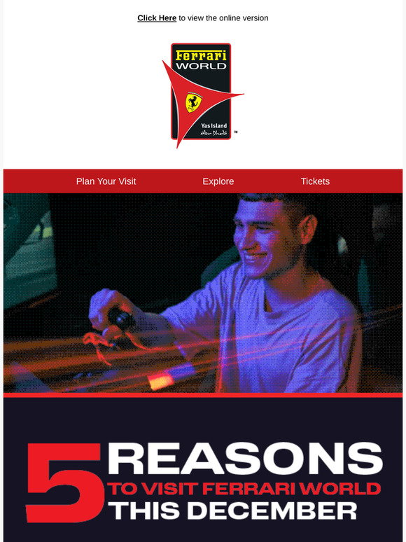 Yas Island: Top 5 Reasons to Visit Ferrari World This December! 🏁🎢🏆 ...