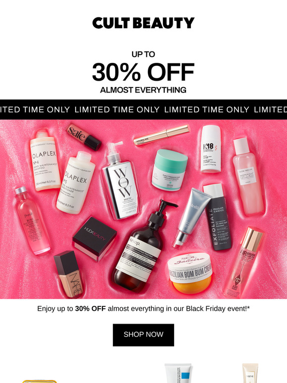 Cult Beauty Email Newsletters: Shop Sales, Discounts, and Coupon Codes