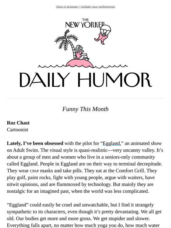The New Yorker: The Cringe Humor of “Eggland” | Milled