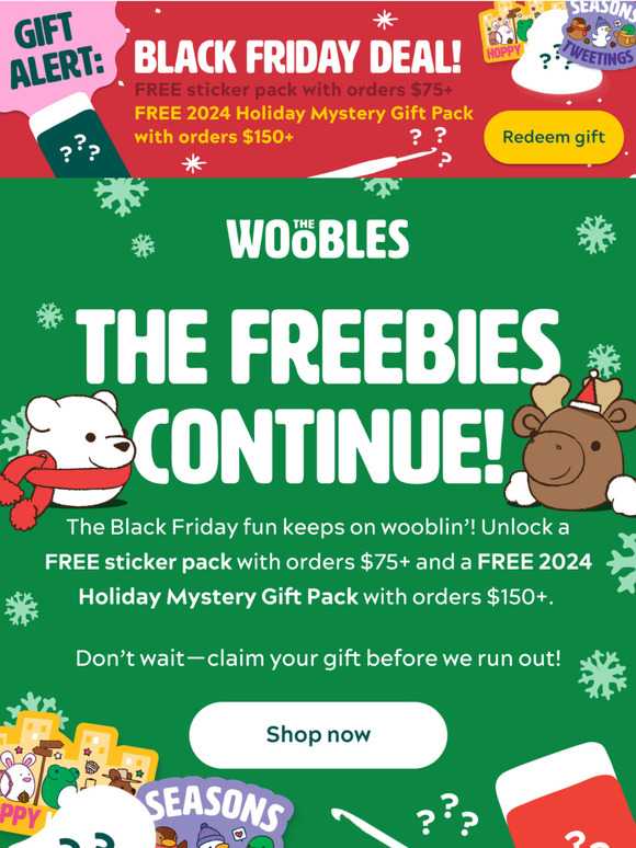 Woobles: Black Friday extended? Wooble-yeah! | Milled