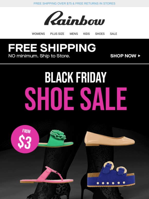 Rainbow Shops: 🖤 The BIGGEST Shoe SALE Of The Year 🖤 | Milled