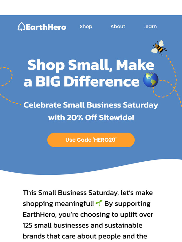 EarthHero (US): Small Business, BIG Impact – 20% Off! 🌟 | Milled