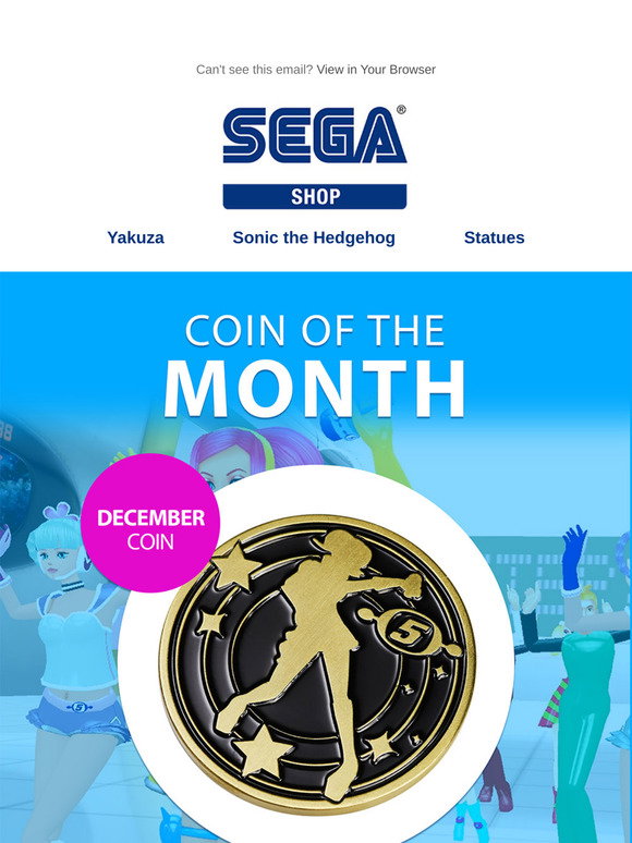 SEGA Shop: New December Coin of the Month... 🚀🌌 | Milled