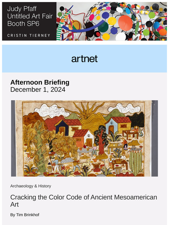 Artnet: Cracking the Color Code of Ancient Art | Milled