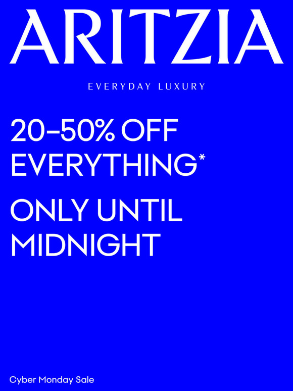 Aritzia Email Newsletters: Shop Sales, Discounts, and Coupon Codes