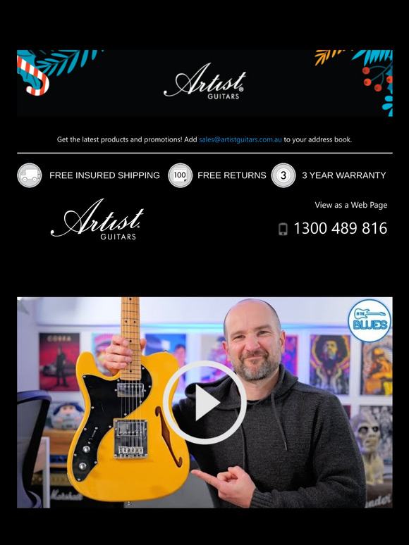 Artist Guitars: The Most Versatile Semi-Hollow Electric Guitar! | Milled