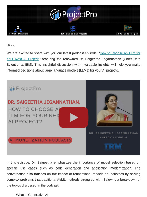 ProjectPro: How to Choose the Right LLM for your Next Project? | Milled