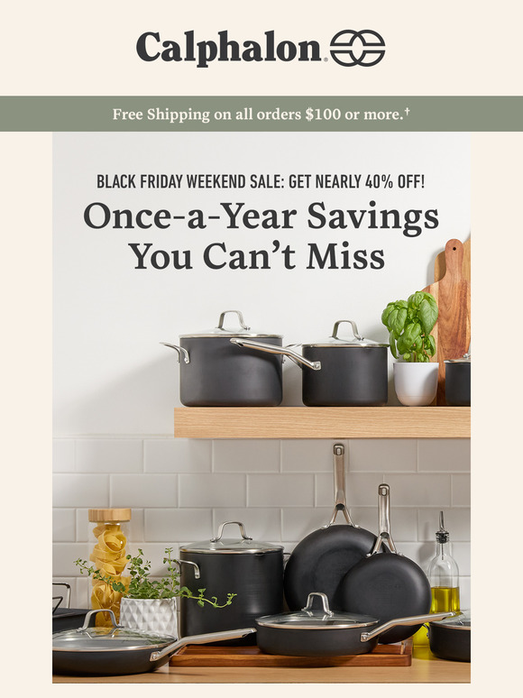Calphalon: Cyber Monday Sale: Nearly 40% Off! | Milled