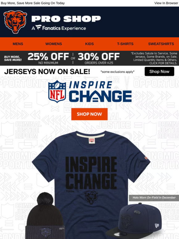 Chicago Bears: 2024 Bears Inspire Change Collection | Milled