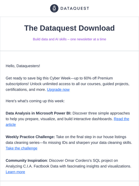 Dataquest: Get Started with Power BI in 3 Steps | Milled