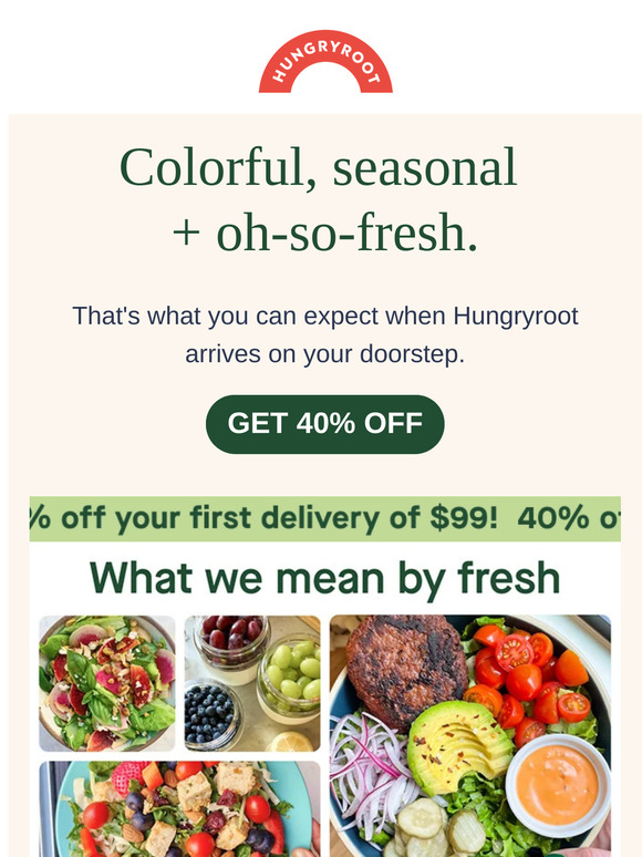 Hungryroot: Fresh this week: everything | Milled