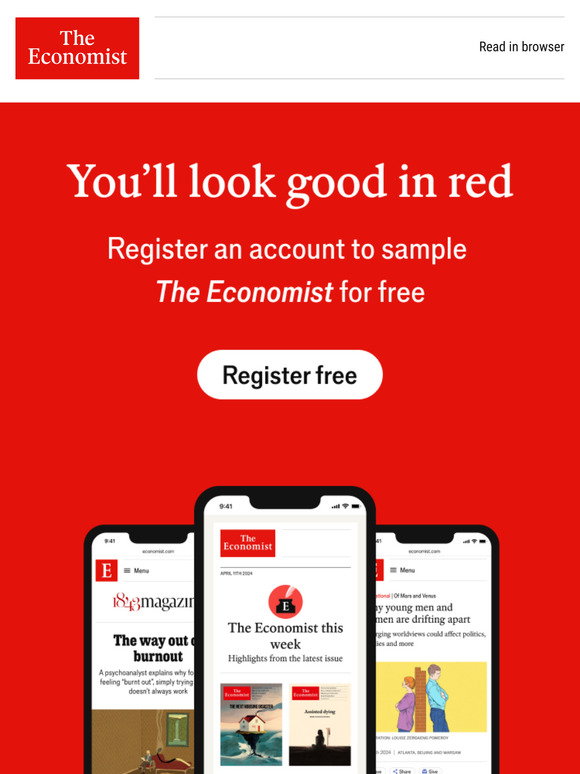 The Economist: Go beyond the headlines with a free account | Milled