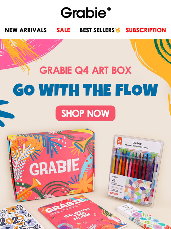Grabie: 🌊Flow Into Creativity with Our Q4 Art Box! | Milled
