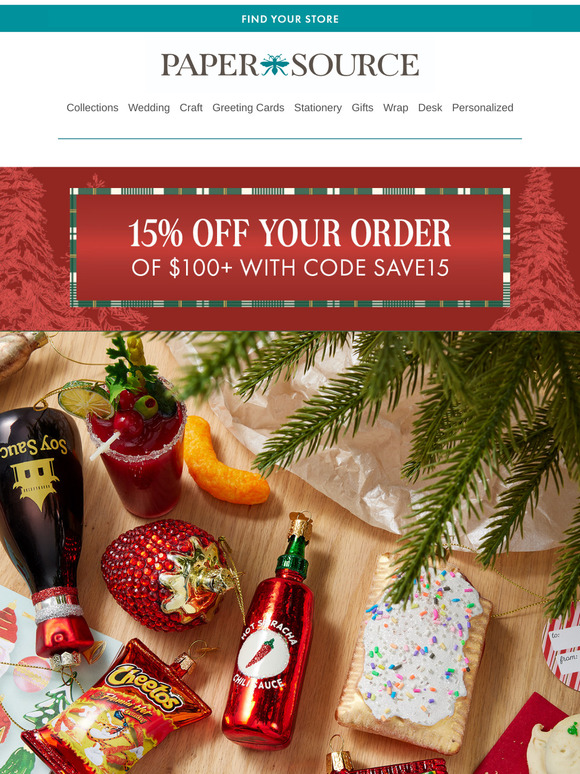 Paper Source: Make Spirits Bright With New Holiday Décor! 🎅 | Milled