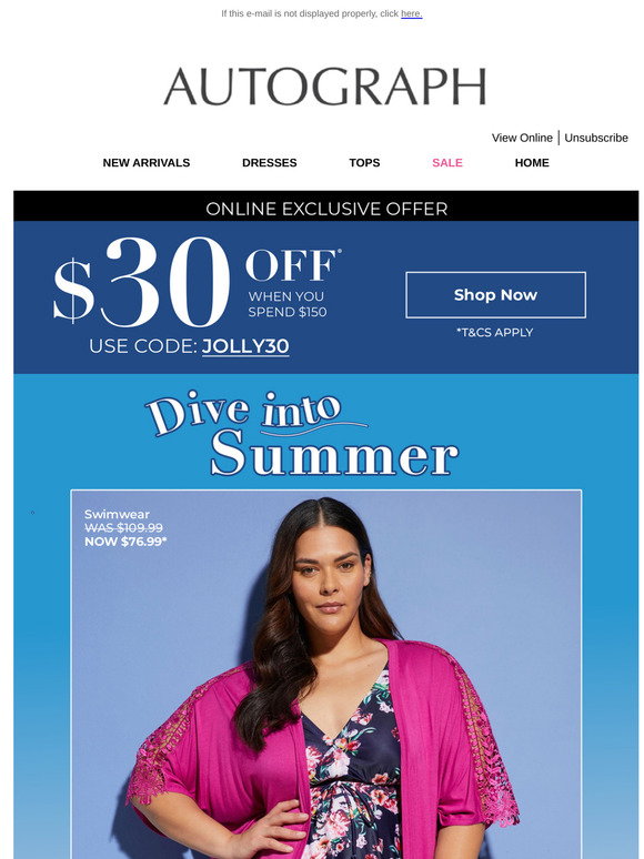 Autograph Fashion: 💦 Make a Splash with EXTRA $30* Off Swimwear | Milled