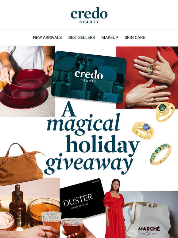 Credo Beauty: Enter to win a $250 Gift Card | Milled
