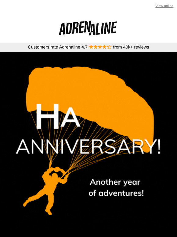 Adrenaline: Happy anniversary! 🎉 | Milled